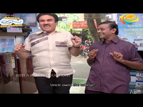 Ep 1705 -  Tapu Sena Goes To College | Taarak Mehta Ka Ooltah Chashmah | Full Episode | तारक मेहता