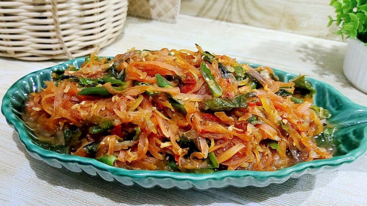 IDE MASAKAN HARIAN !! Oseng Kates Daun Mlinjo [Daun So] | enak & boros ...