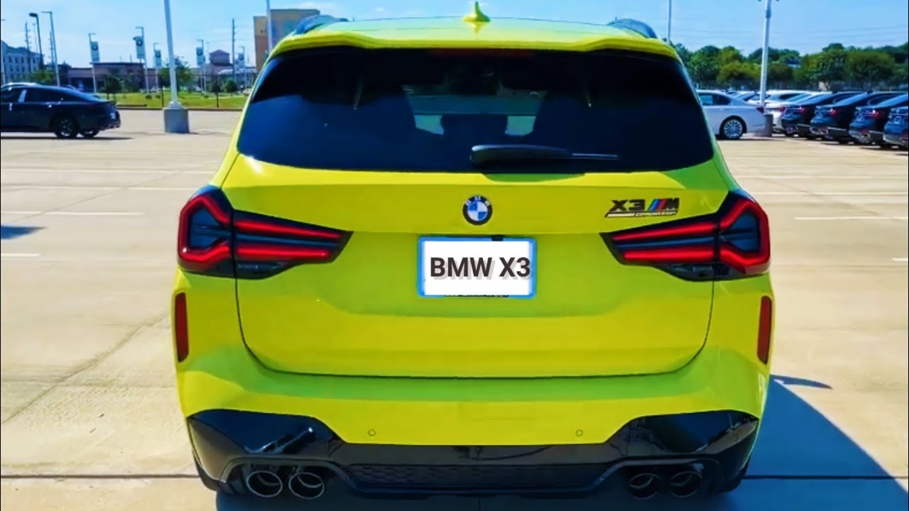 2022 BMW X3M Competition LCI Sao Paulo Yellow - YouTube