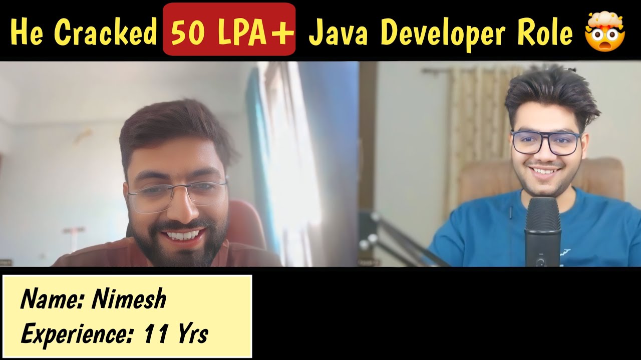 Java Spring Boot 11 Years Interview Experience - YouTube