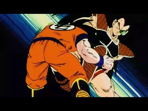 Raditz golpea a Goku y se lleva a Gohan - Dragon Ball Z Saga de los ...