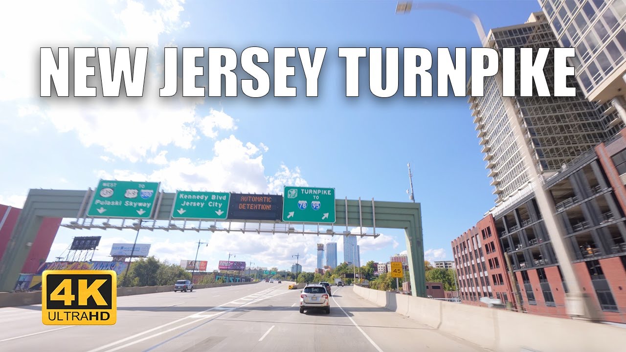 New Jersey Turnpike Driving Tour | Hoboken to New Brunswick | 4K HDR - YouTube