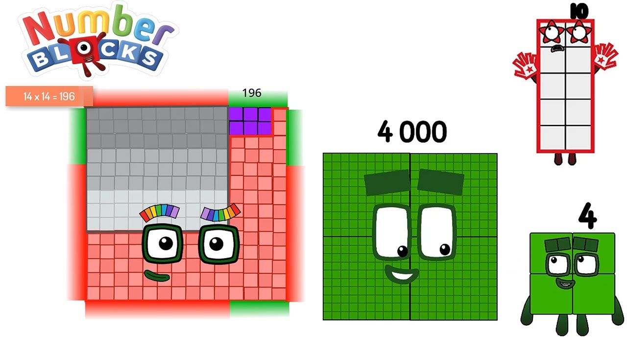 Numberblocks Square Club 1 Million Beanoss YouTube