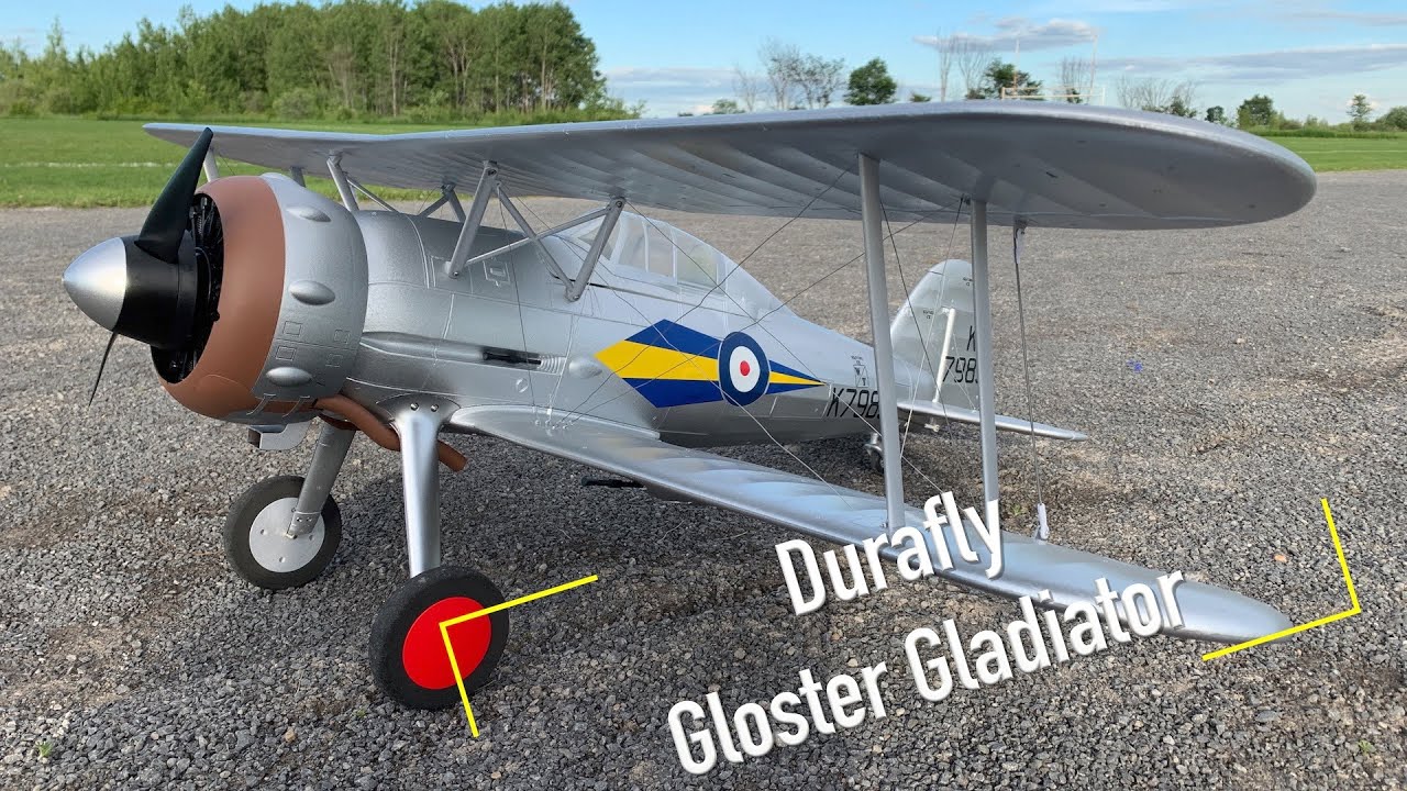 Durafly Gloster Gladiator - I ️ Biplanes - YouTube