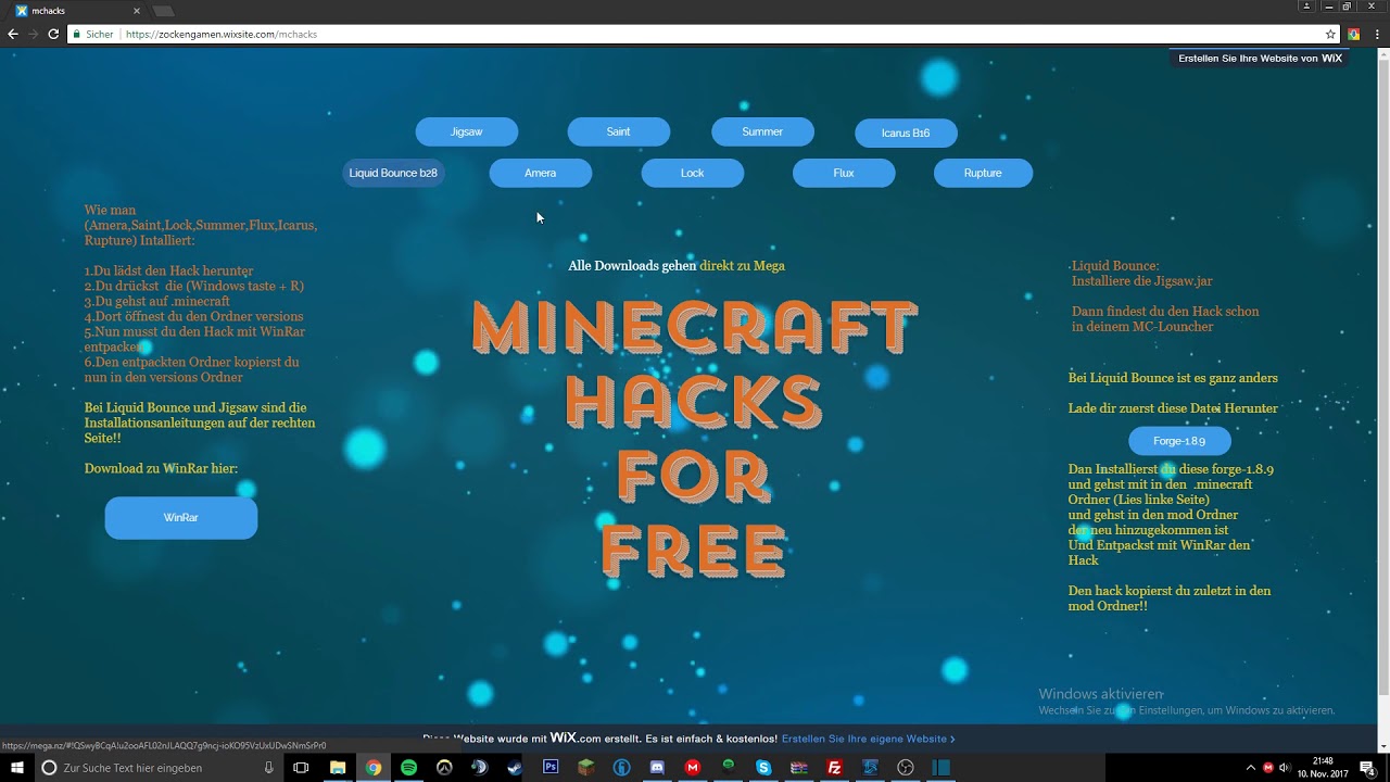 Minecraft viele gute Hack Clients kostenlos - YouTube