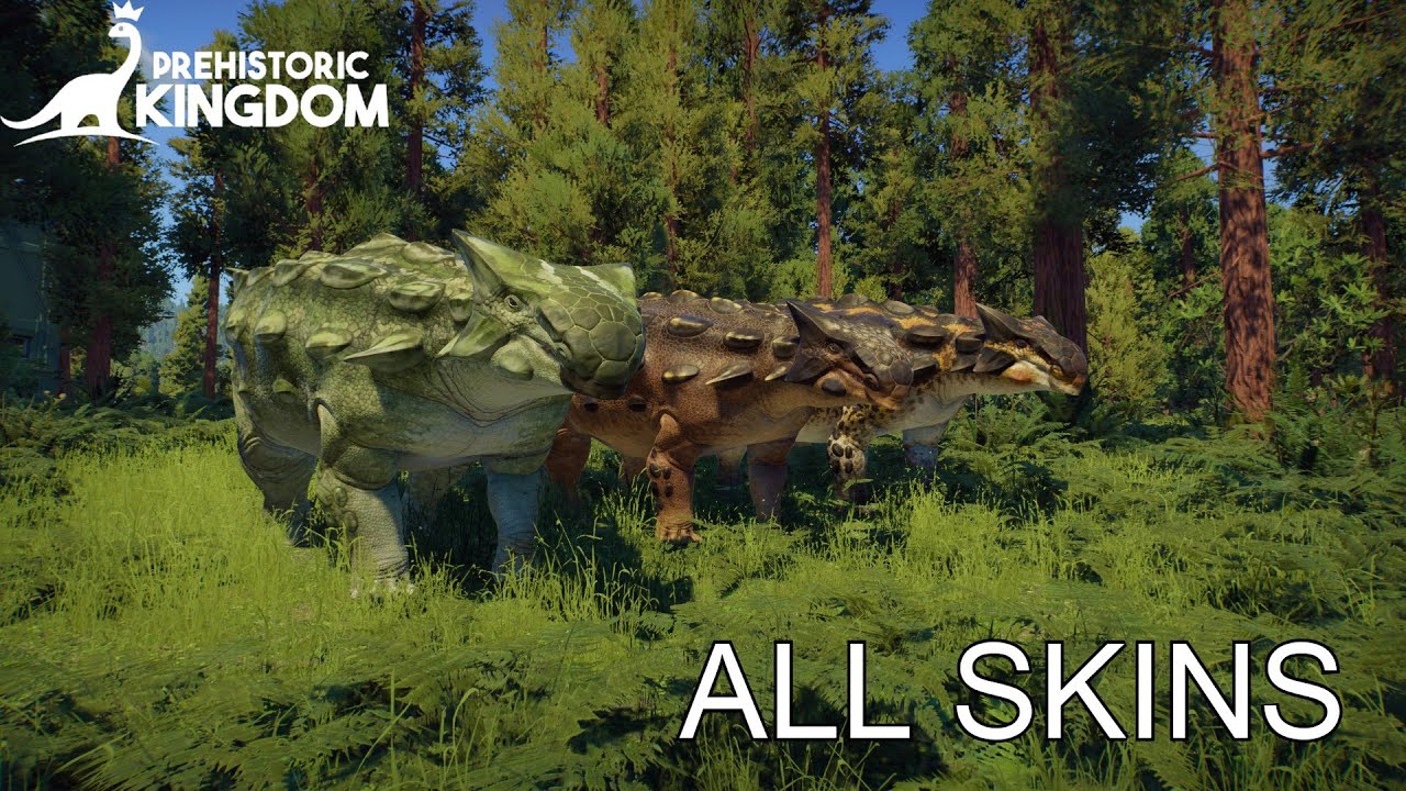 Ankylosaurus Skins in Prehistoric Kingdom - YouTube