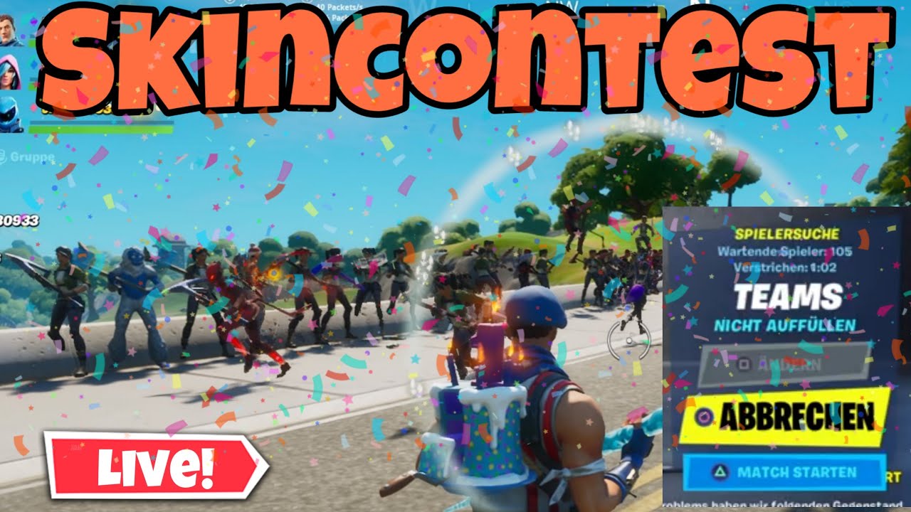 SKIN CONTEST LIVE SKINS BEWERTEN |Road to 1570 Abos - YouTube