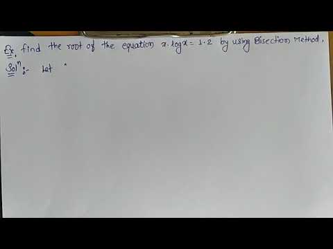 Examples on Bisection method - YouTube