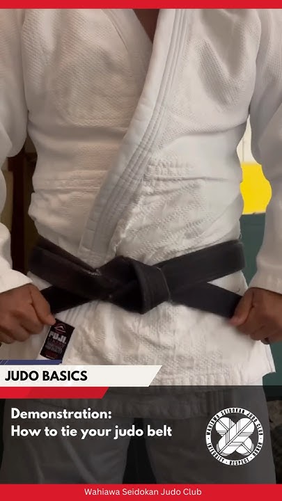 🥋Judo Basics | Tying your belt #shorts #judo - YouTube