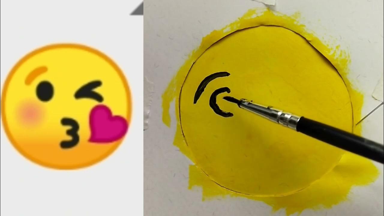 How to Make 😘 emoji - lovely emoji - YouTube