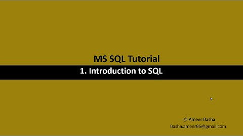Microsoft SQL Server Tutorials for beginners - YouTube