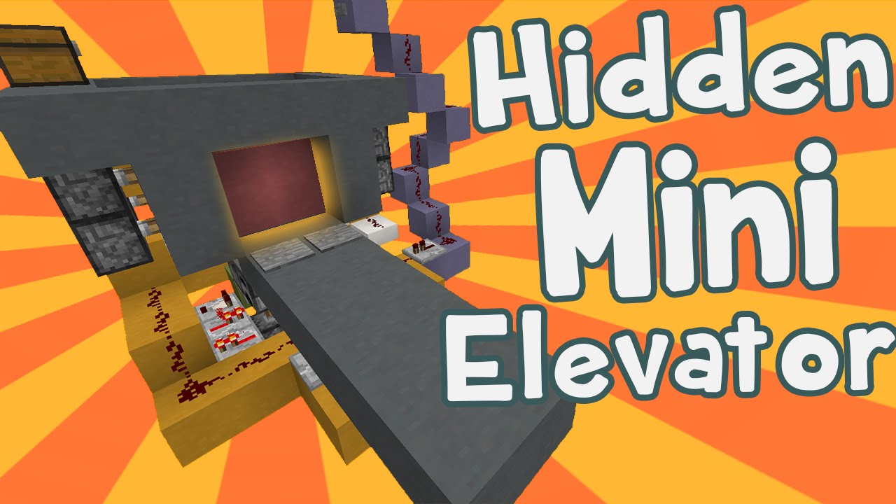 Minecraft: Hidden Mini Elevator - YouTube