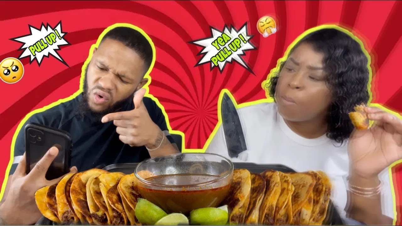SOMEONE CAME TO FIGHTME PRANK ON MY GIRLFRIEND & BIRRIA TACOS MUKBANG ...
