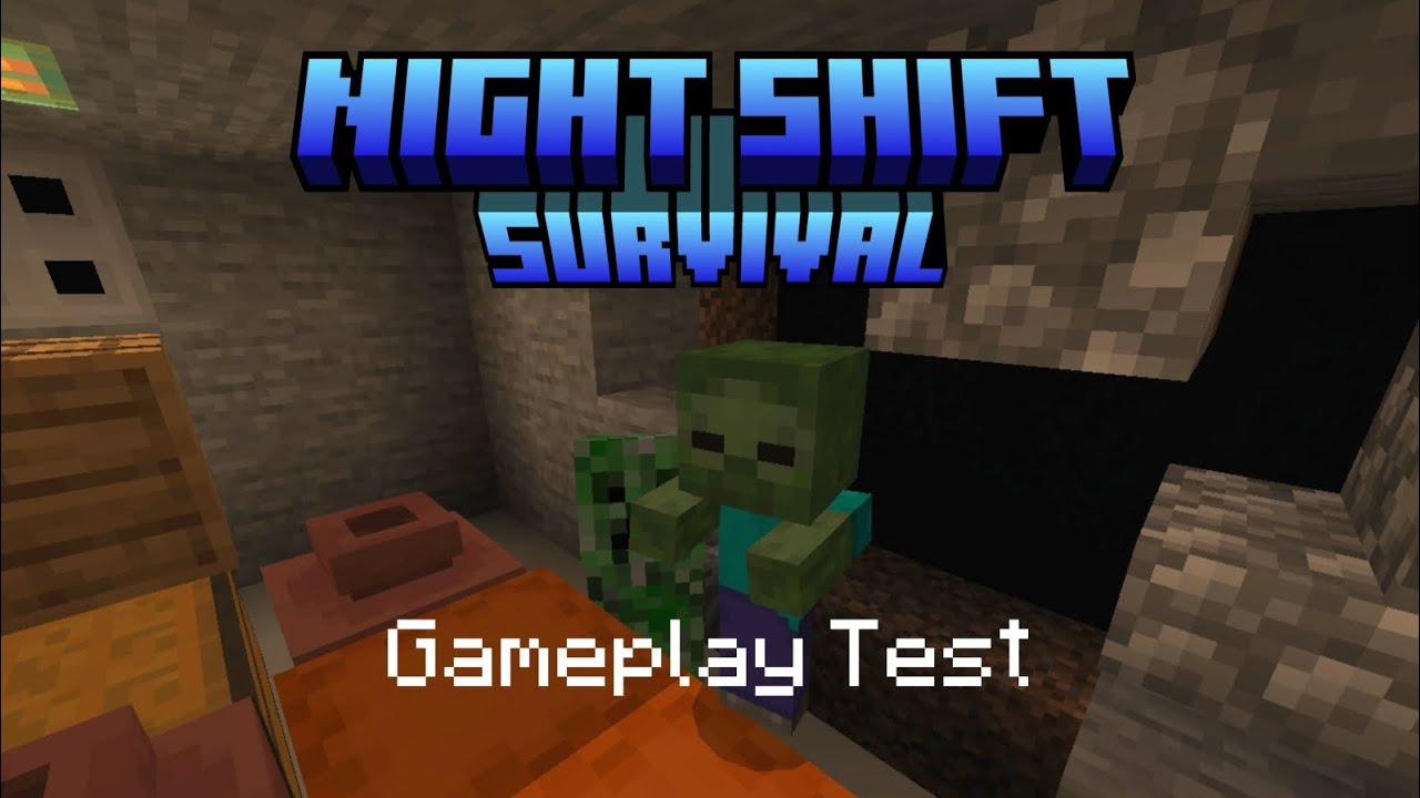 Minecraft Night Shift Survival : Gameplay Test - YouTube