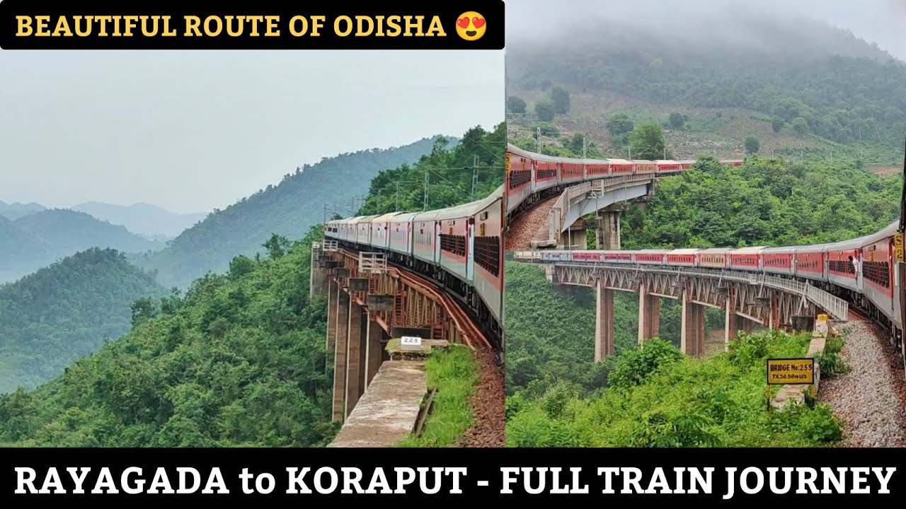 Rayagada To Koraput Full Train Journey😍 | Hirakhand Exp | Doubling ...