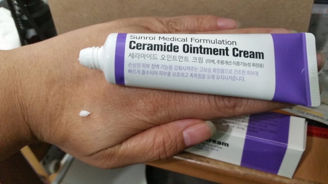 Sunroi Ceramide Ointment Cream - YouTube