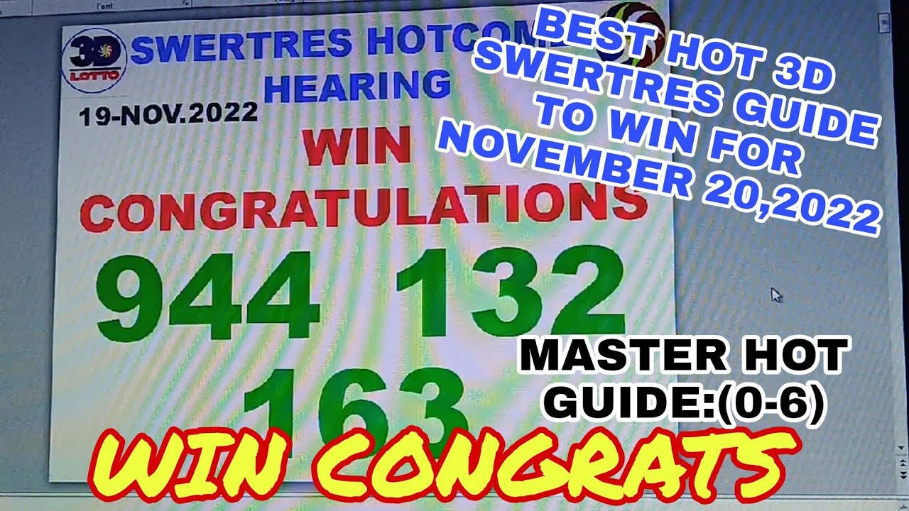 SWERTRES HEARING TODAY||BEST HOT 3D SWERTRES GUIDE TO WIN ON THE SPOT ...