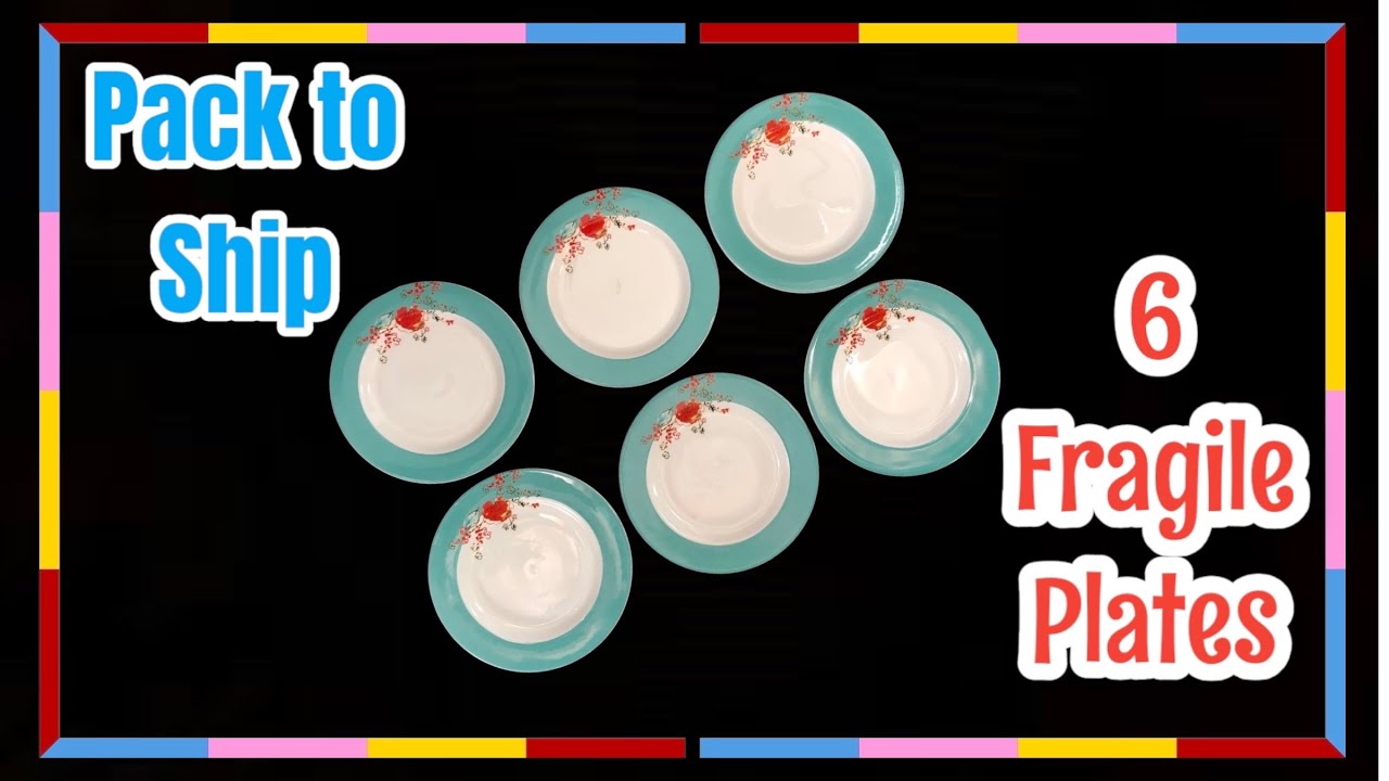 SOLD PACK SHIP 6 Fragile DESSERT PLATES | Beginner ebay ReSeller Tips ...