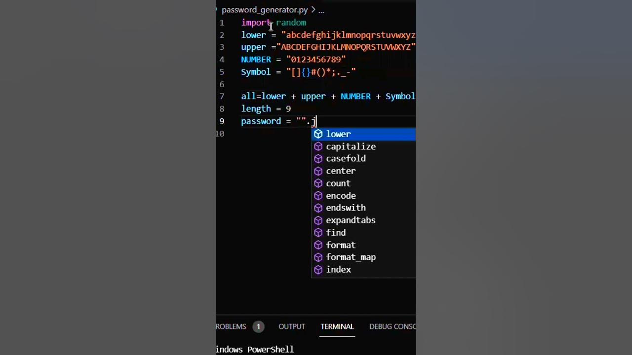 What?😯Python is soo Easy | Python Shortcut Tricks| Password Generator Using Python in Just 30 ...