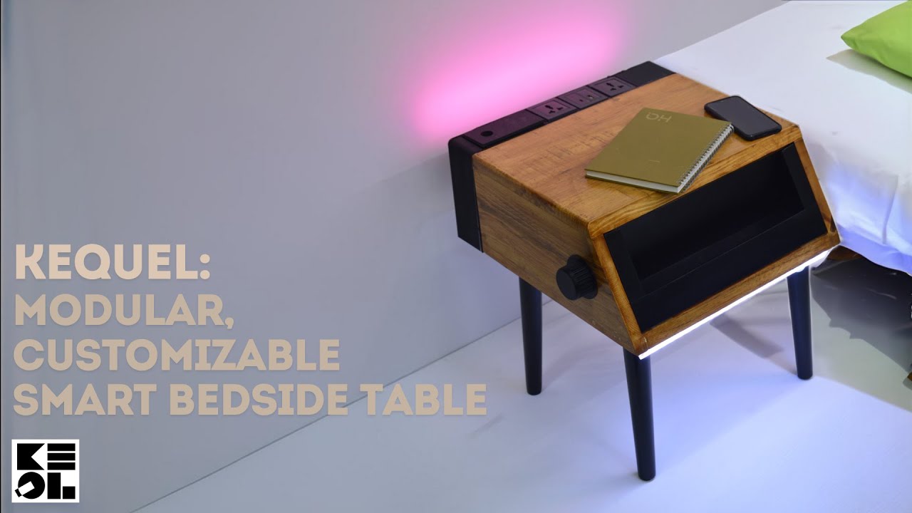 Introducing world's first Smart & Modular bedside table - YouTube