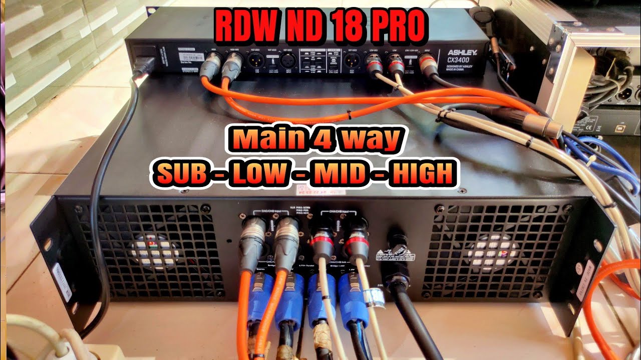 Instalasi Sound System Main 4 Way | RDW Nd 18 Pro - YouTube