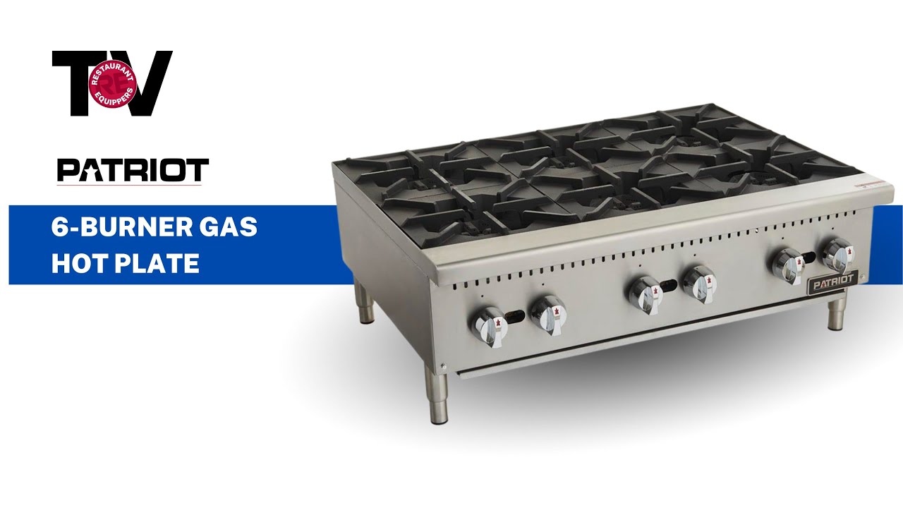 Patriot 6-Burner Gas Hot Plate 781136 - YouTube