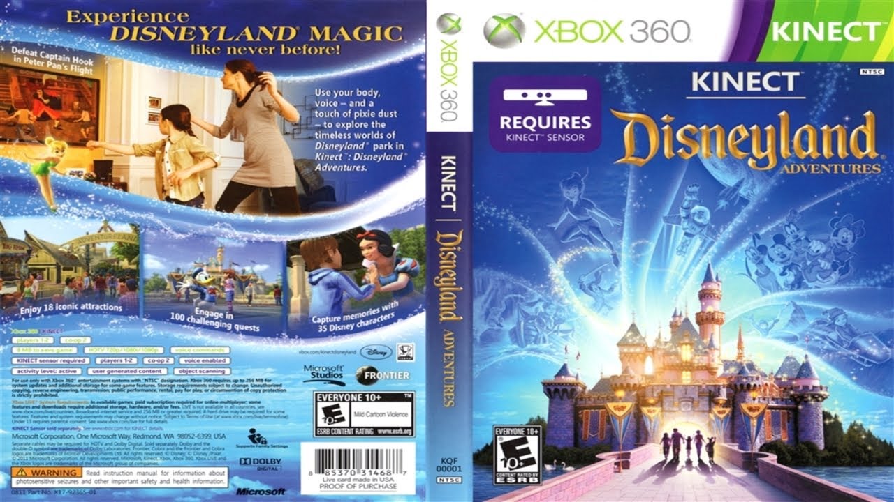 Kinect Disneyland Adventures 2011 Full Gameplay XBOX 360 Kinect UHD 4K