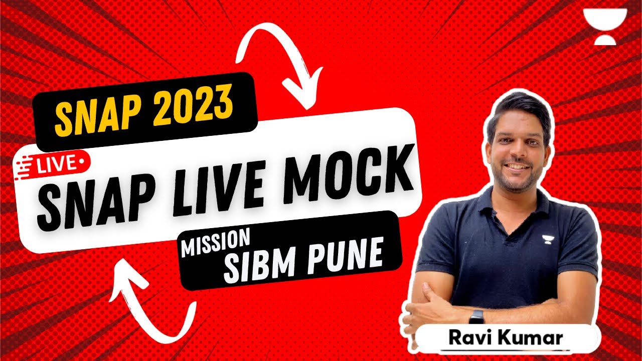 SNAP 2023 Exam | Live Mock Discussion with Ravi Kumar | Mission SIBM ...