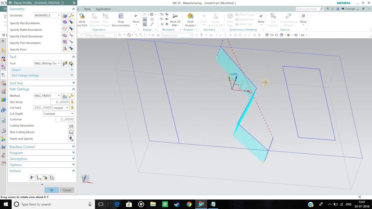 [UG NX] How to make a Line/Sketch Programme Tutorial in NX - YouTube