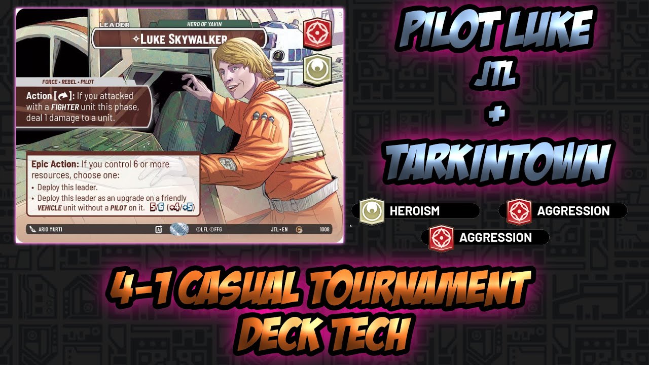SWU Deck Tech: Luke (JTL) - Tarkintown - YouTube
