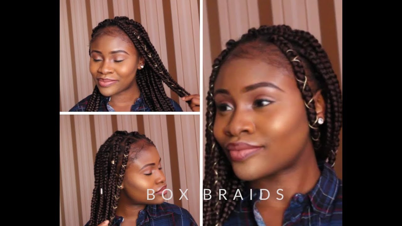 DIY| HOW TO| BOX BRAIDS - YouTube