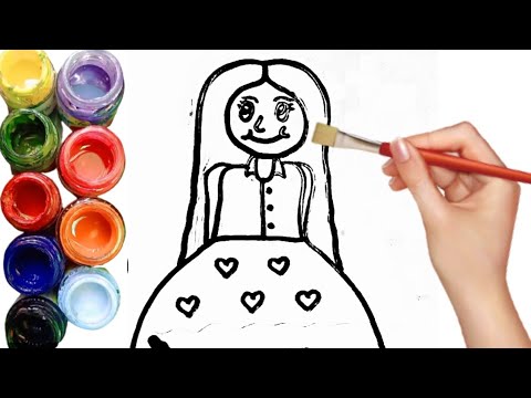 How to draw a cartoon girl step by step!! drawing video!! - YouTube