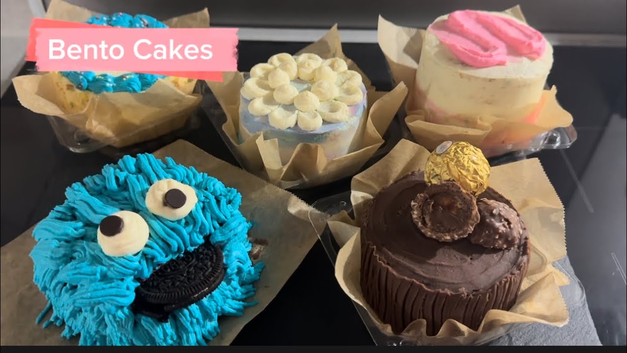 Bento Cakes || Lunch box cake Ideas || Mini cake Tutorial - YouTube
