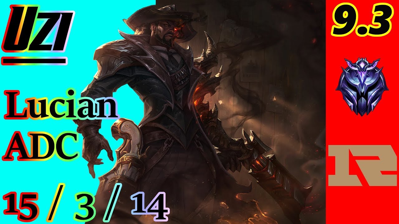 Uzi as Lucian ADC | S9 Patch 9.3 | Full Gameplay - YouTube