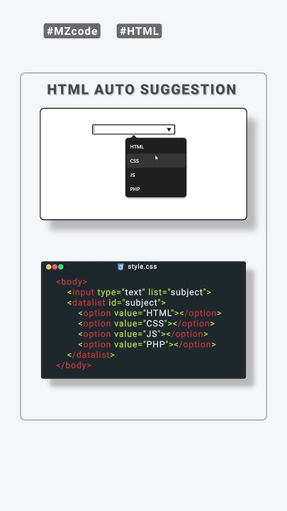 Unveiling HTML Auto Suggestion Tricks #html #css #shorts #viral #hindi - YouTube