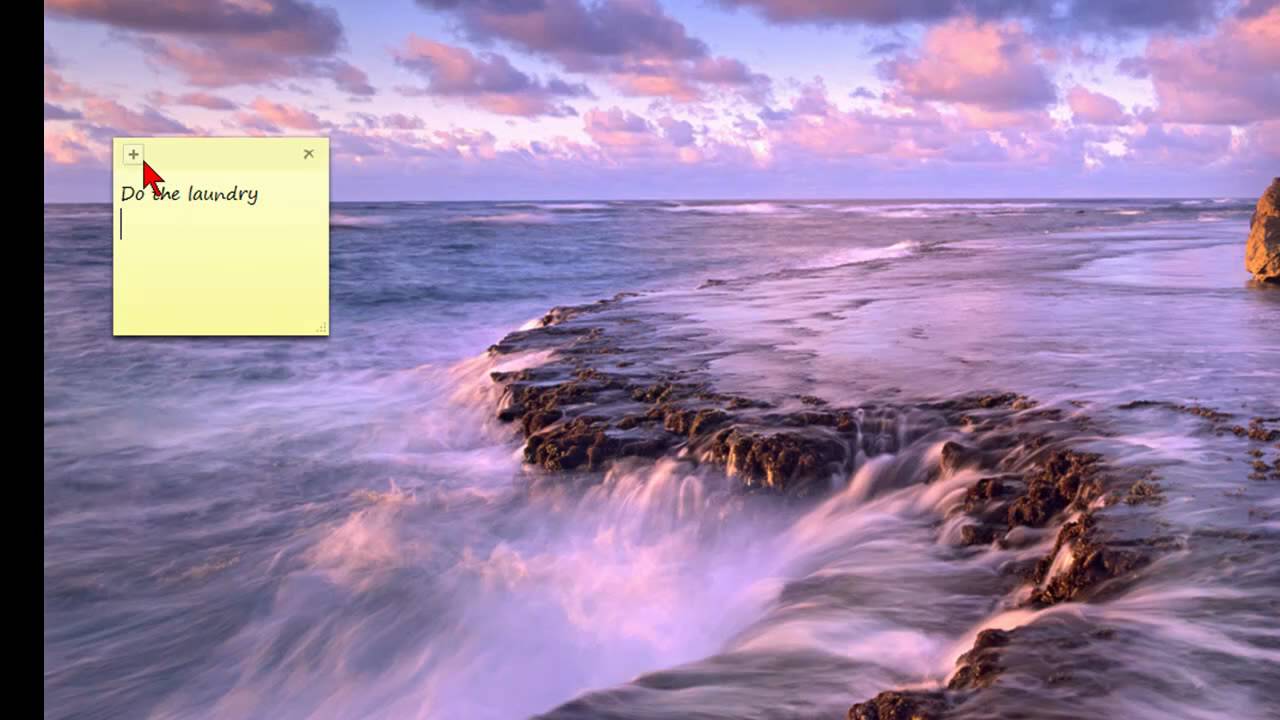 How To Create Use Sticky Notes In Windows 7 YouTube How To Create Use Sticky Notes In Windows 7 YouTube