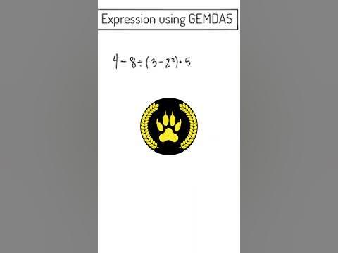 Simplifying Algebraic Expressions Using Order of Operations (GEMDAS) #maths #prealgebra # ...