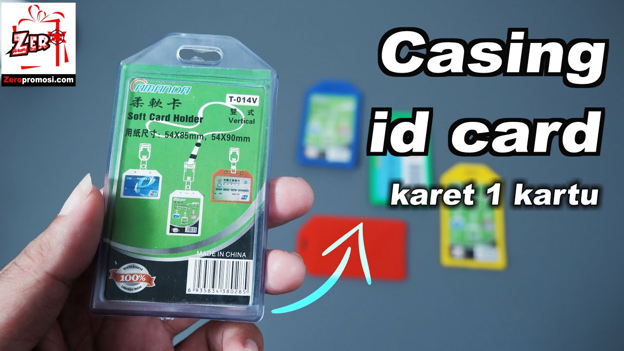 Casing id card karet 1 kartu review by zeropromosi.com - YouTube