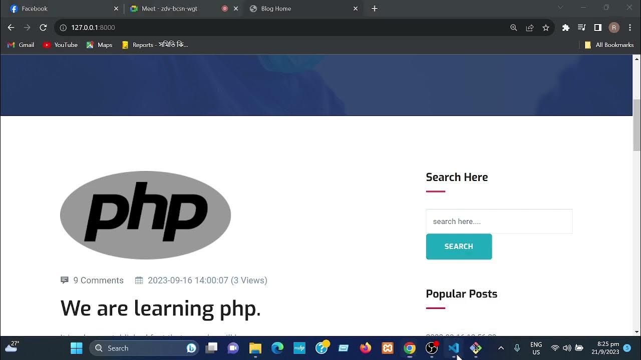 laravel class27 search functionality password change - YouTube