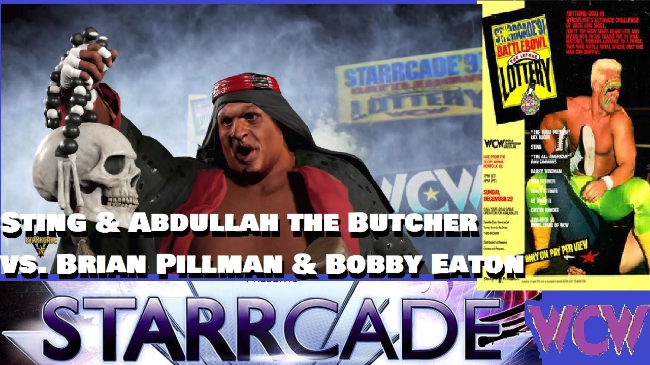Starrcade'91 | Sting & Abdullah the Butcher vs. Brian Pillman & Bobby ...