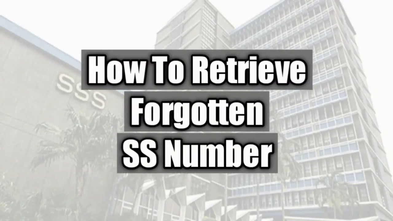 How To Retrieve Forgotten SS Number YouTube how-to-retrieve-forgotten-ss-number-youtube
