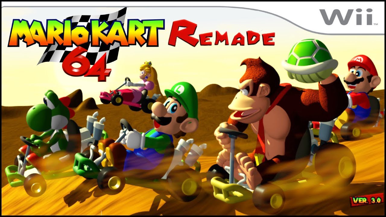 Mario Kart 64 Remade v3.0 - Mod of Mario Kart Wii [Nintendo Wii] - YouTube