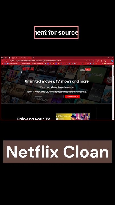 Building a Netflix Clone: HTML & CSS #shorts - YouTube