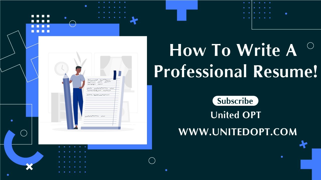 How to Write Professional Resume | Resume Tips for jobs - YouTube