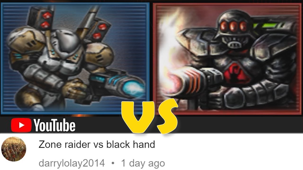 ZOCOM Zone Raider vs Black Hand - YouTube
