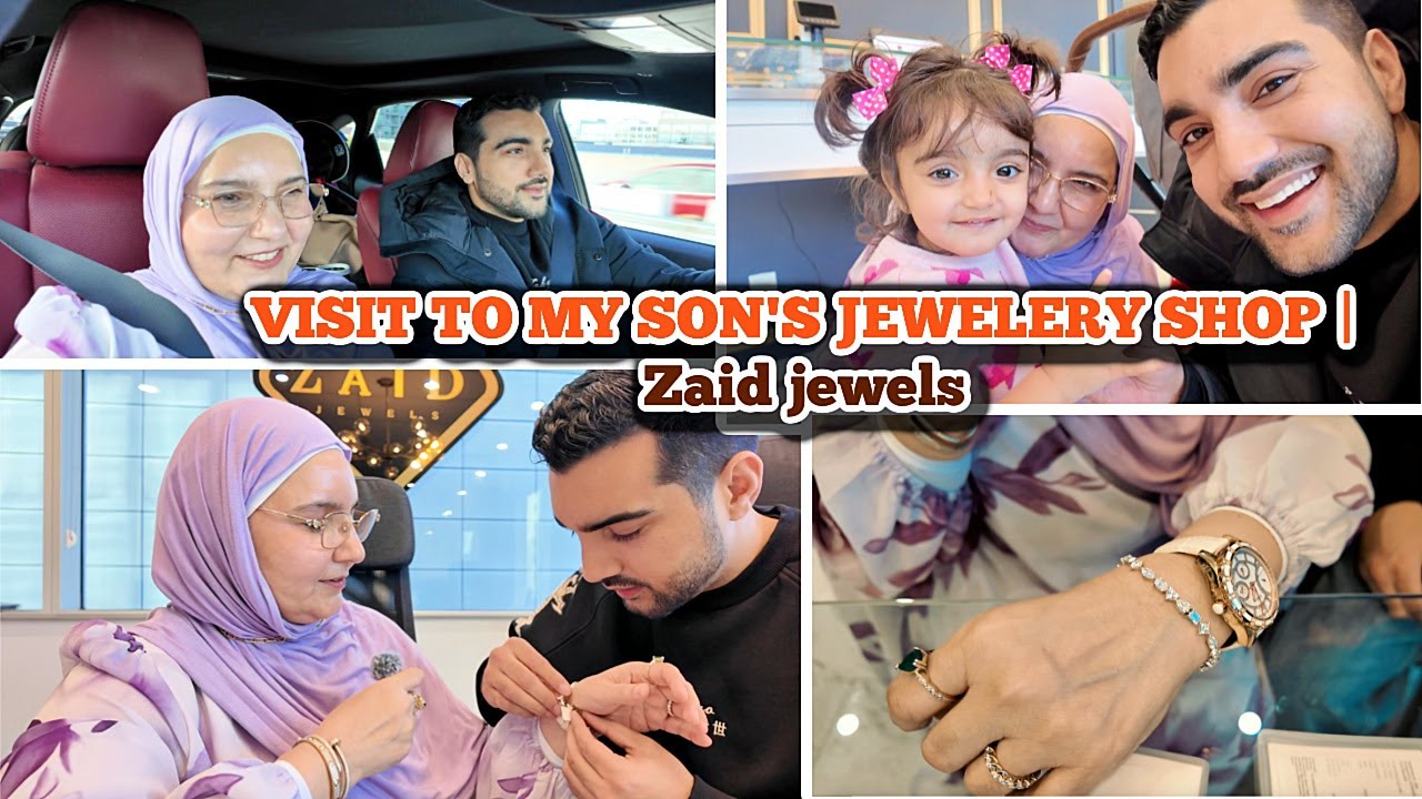 VISIT TO MY SON'S JEWELERY SHOP | Zaid jewels - YouTube