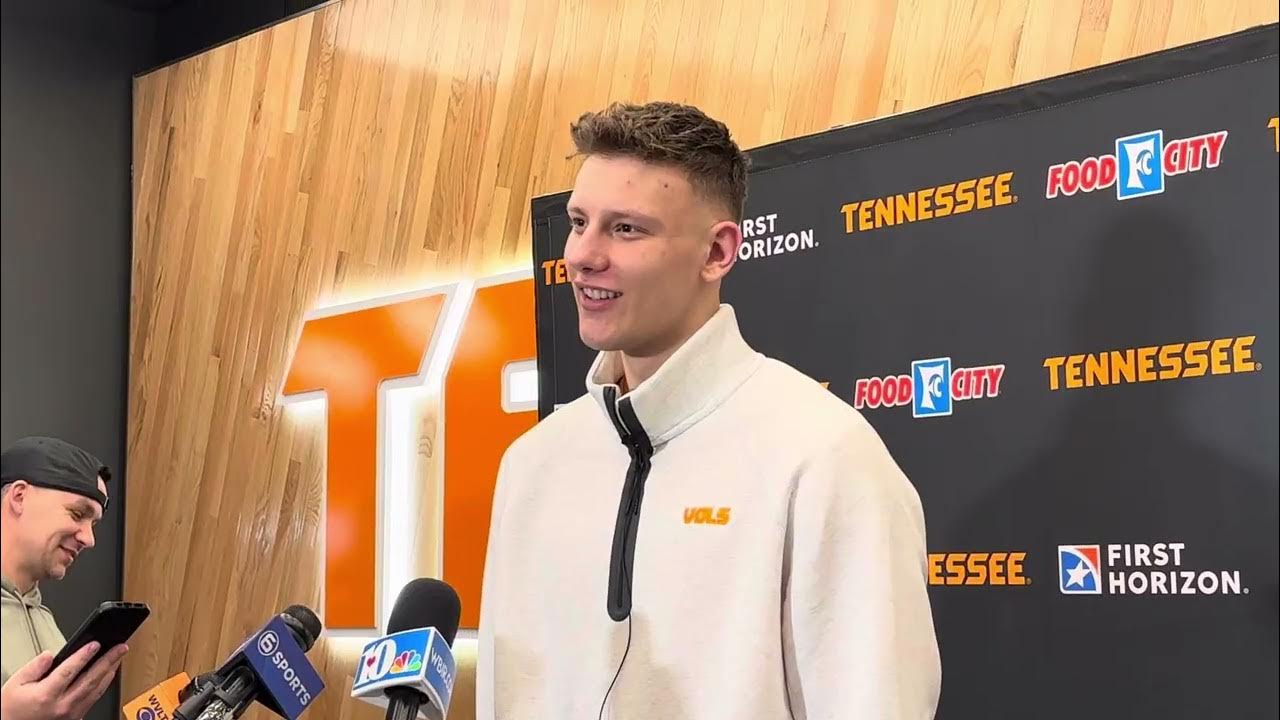 Tennessee F Igor Milicic Jr. Meets With Media Ahead Of SEC Tournament In Nashville - YouTube