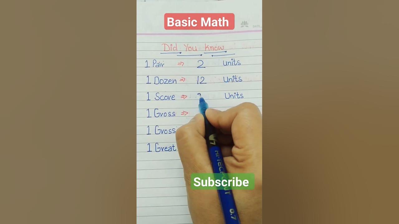 basic math - YouTube