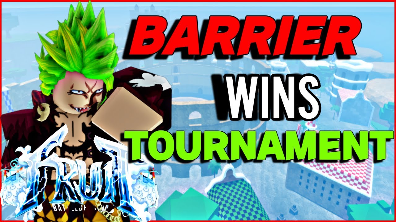 Best Barrier User Fights in Tournament Fruit Battlegrounds Roblox - YouTube