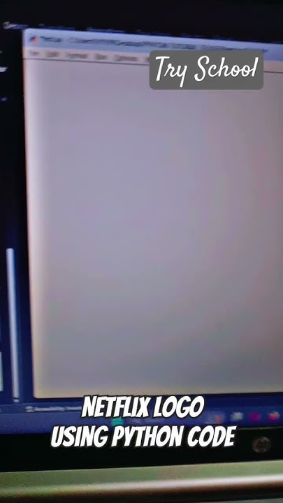 Netflix Logo Using Python Code - Try School #coding #python #netflix #logo #programming # ...
